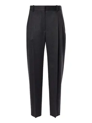 THE ROW Richelle Straight Leg Cashmere Pants - Grey