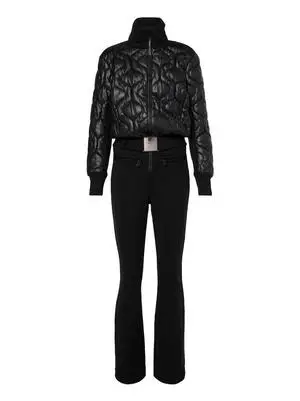 Toni Sailer Conni Special Quilted Faux Leather Ski Suit - Black