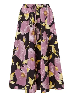 La DoubleJ Floral Midi Skirt - Multicoloured