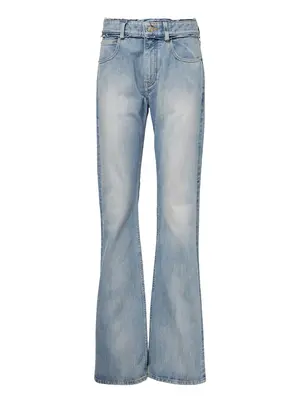 Balenciaga Low-rise Straight Jeans - Blue