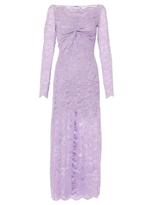 Rabanne Lavender Lace Gown - Purple