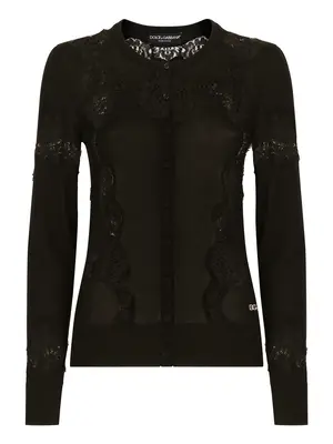 Dolce & Gabbana Cardigan With Buttons - Black