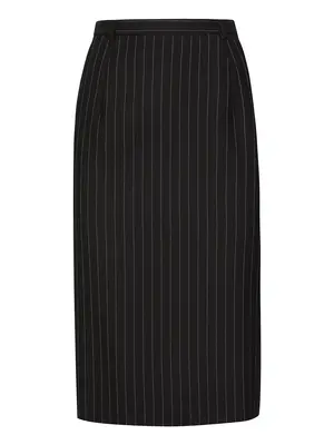 Dolce & Gabbana Pinstripe Wool Skirt - Multicolor