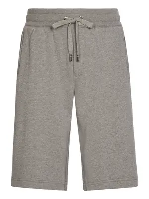 Dolce & Gabbana Dolce & Gabbana Jersey Jogging Shorts With Logo Tag Grey