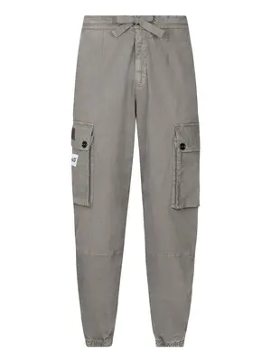 Dolce & Gabbana Wide-leg Cotton Cargo Pants - Grey
