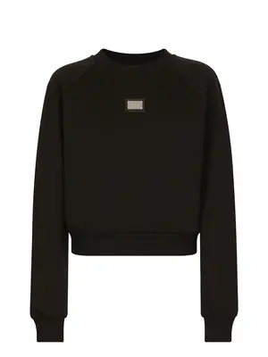 Dolce & Gabbana Technical Jersey Sweatshirt With Tag - Black