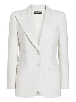 Dolce & Gabbana Single-breasted Turlington Blazer - White