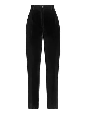 Dolce & Gabbana Tailored Velvet Tuxedo Trousers - Black