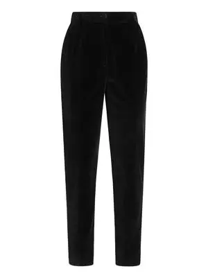 Dolce & Gabbana Tailored Velvet Tuxedo Trousers - Black