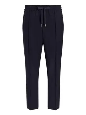 Dolce & Gabbana Wool Jogging Pants - Blue