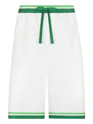 Dolce & Gabbana Poplin Majolica Jogging Shorts - Print