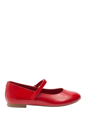 Dolce & Gabbana Patent Leather Mary Jane Ballet Flats - Red