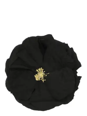 Dolce & Gabbana Floral Brooch - Black