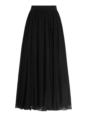 Dolce & Gabbana High-waisted Chiffon Circle Skirt - Black