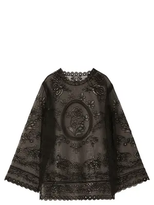 Dolce & Gabbana Crinoline A-line Dress With Embellishment - Black
