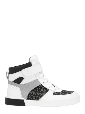 Dolce & Gabbana Portofino High-top Sneakers - Black