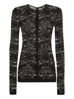 Dolce & Gabbana Lace Top - Black