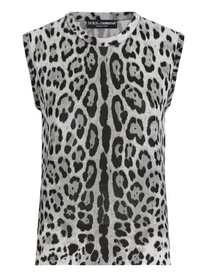 Dolce & Gabbana Leopard Tank Top - Print