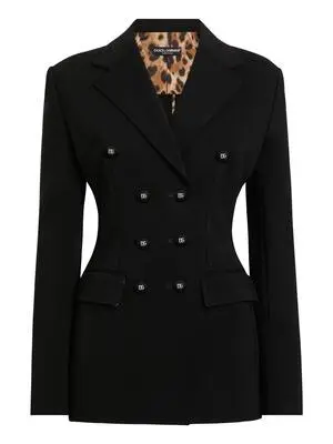 Dolce & Gabbana Double-breasted Turlington Jacket - Black