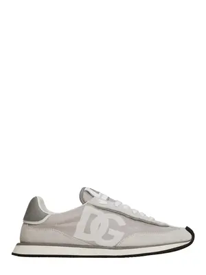 Dolce & Gabbana Mixed-material Dg Cushion Sneakers - Grey