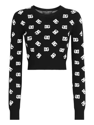 Dolce & Gabbana Cropped Sweater - Print