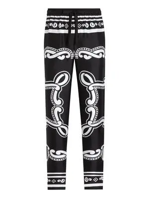 Dolce & Gabbana Silk Pajama Pants - Print