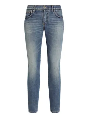 Dolce & Gabbana Skinny Stretch Cotton Jeans - Multicolor