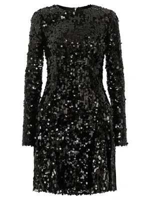 Dolce & Gabbana Sequined Dress - Black