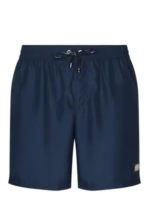 Dolce & Gabbana Long-leg Swim Trunks - Blue