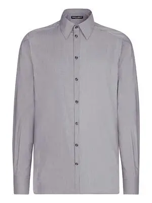 Dolce & Gabbana Cotton Martini-fit Shirt - White