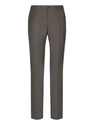 Dolce & Gabbana Stretch Flannel Trousers - Grey
