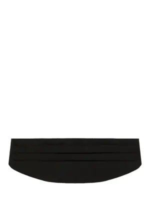 Dolce & Gabbana Silk Satin Cummerbund - Black