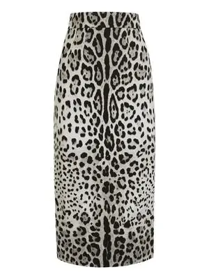 Dolce & Gabbana Leopard Pencil Skirt - Print