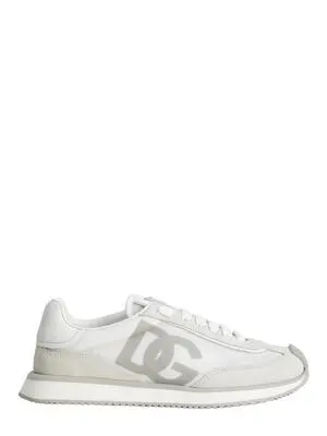 Dolce & Gabbana Mixed-material Dg Cushion Sneakers - White