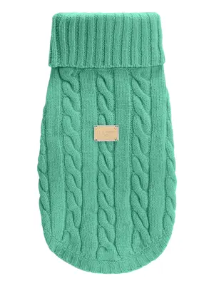 Dolce & Gabbana Wool Dog Sweater - Green