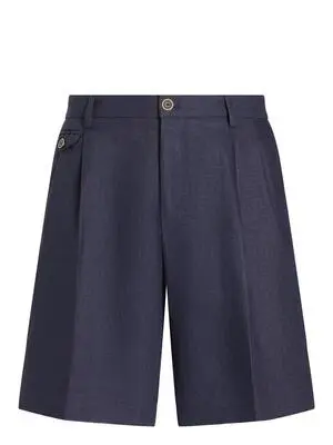 Dolce & Gabbana Tailored Linen Shorts - Blue