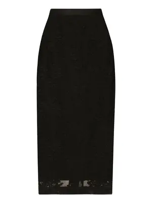 DOLCE & GABBANA Dolce & Gabbana Chantilly Lace Pencil Skirt
