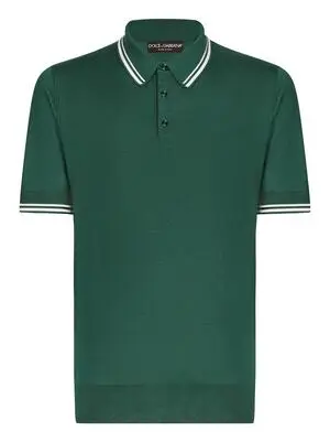 Dolce & Gabbana Silk Polo-shirt - Green
