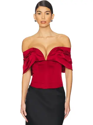 Lpa Ilaria Corset Top - Red