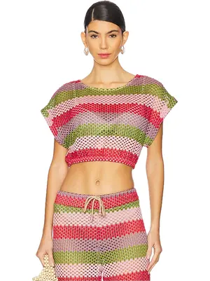 PQ PQ Renee Crochet Crop Top