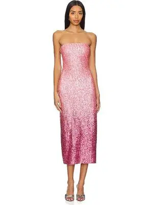 LOVESHACKFANCY Stasia Sequin Midi Dress