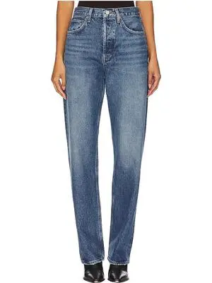 AGOLDE Kelly High Rise Relaxed Straight Jeans - Denim-medium