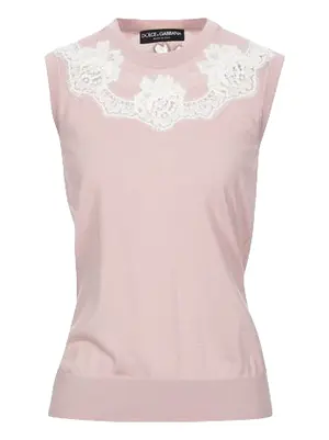 Dolce & Gabbana Knitted Sleeveless Top - Pink