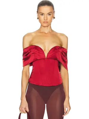 Lpa Ilaria Corset Top - Red
