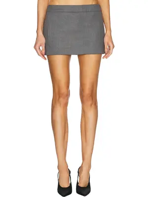 Wardrobe.NYC Micro Mini Skirt - Charcoal