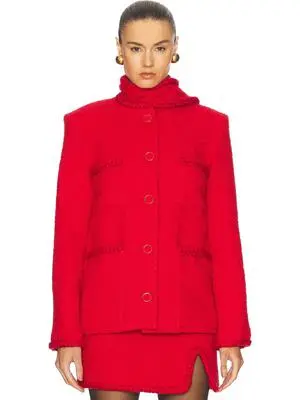 ROWEN ROSE Short Coat With Pockets - Red