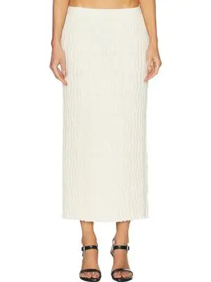 Bottega Veneta Rib Knit Midi Skirt - String