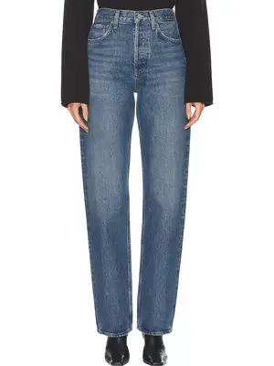 AGOLDE Kelly High Rise Relaxed Straight Jeans - Essence