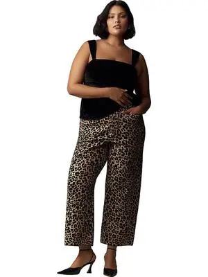 Maeve The Colette Sweater Knit Wide-leg Pants - Animal Intarsia