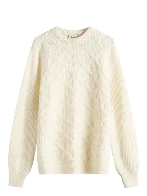 FORET Foret Bow Cable Knit Jumper